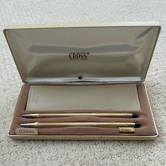 Cross | Accessories | Vintage Cross K Gold Filled Pen And Pencil Set ...
